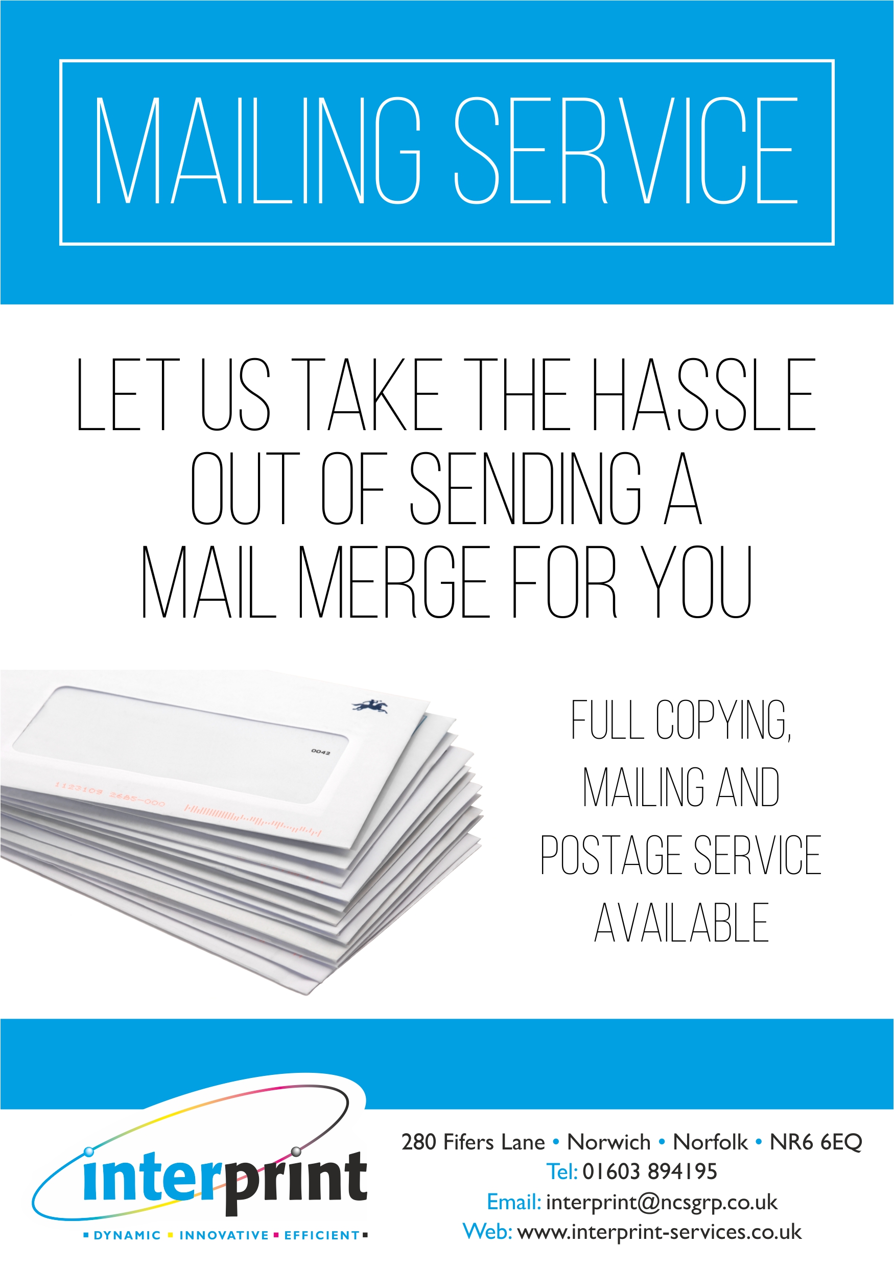 Interprint Norwich Flyers & leaflets